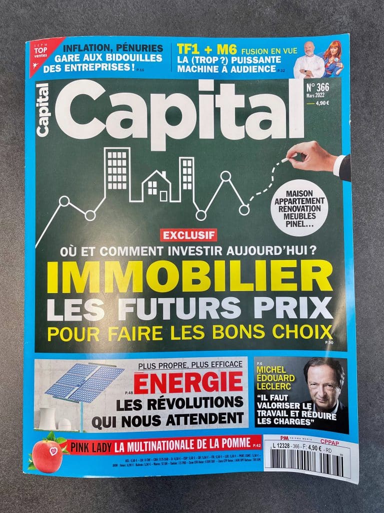 [Parution presse] PEXYS dans Capital de mars 2022 - Pexys
